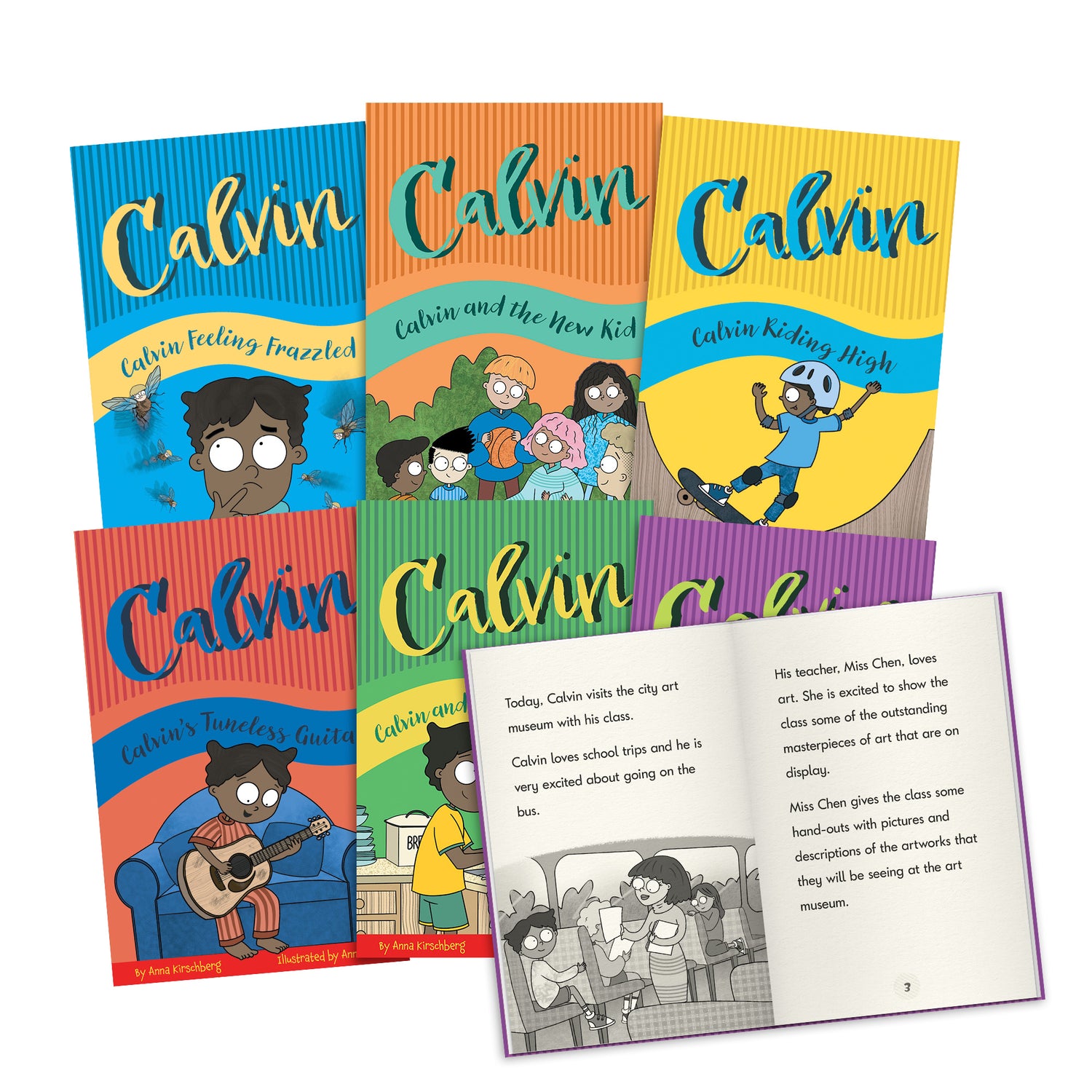 Calvin - Decodable Chapter Books - Box Set - Affixes (Phase 6)
